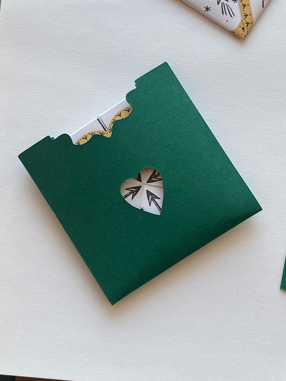 Printable Heart Square Envelope Template X Love Valentine Puzzle Purse ...