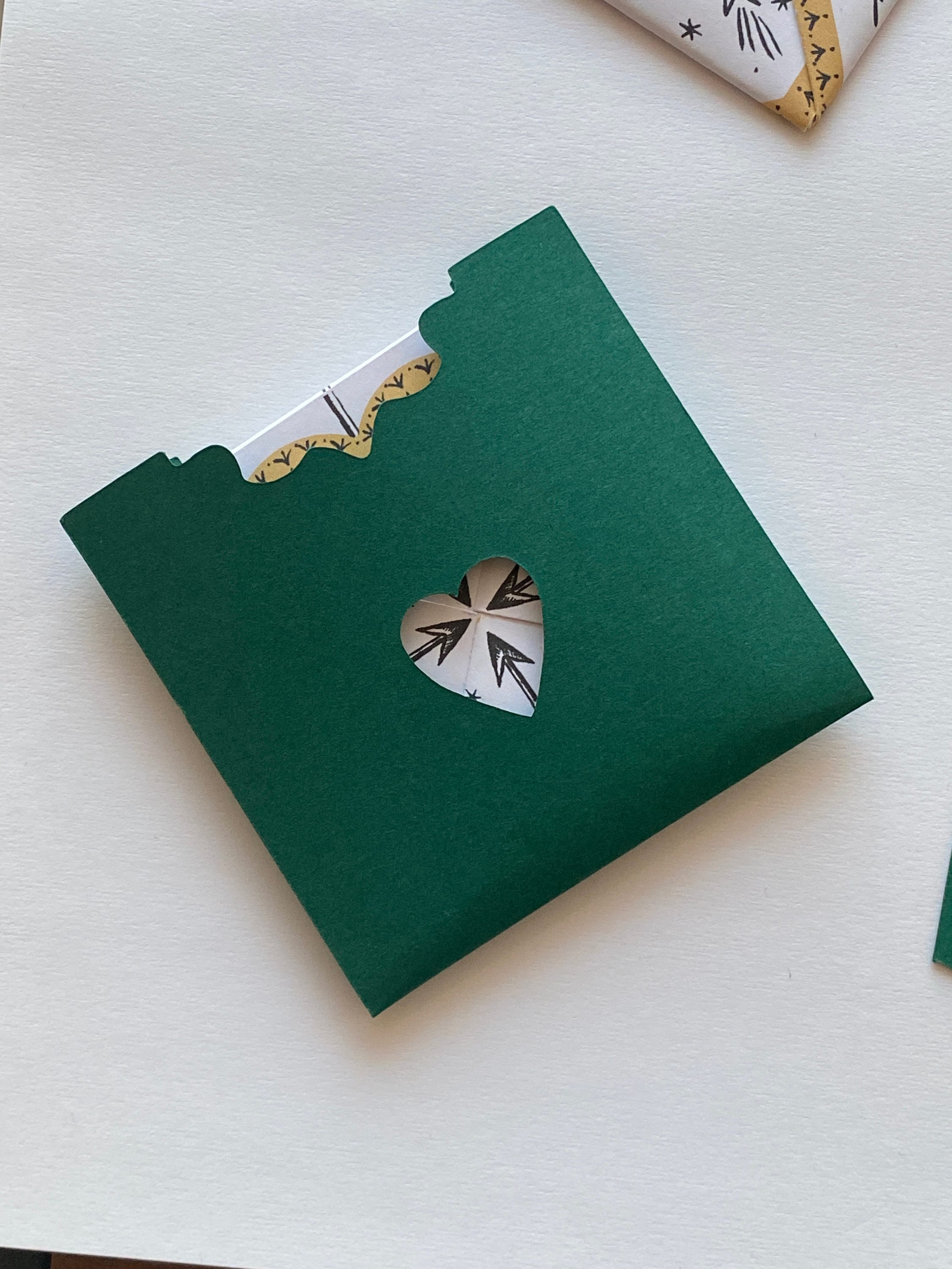 Printable Heart Square Envelope Template X Love Valentine Puzzle Purse ...