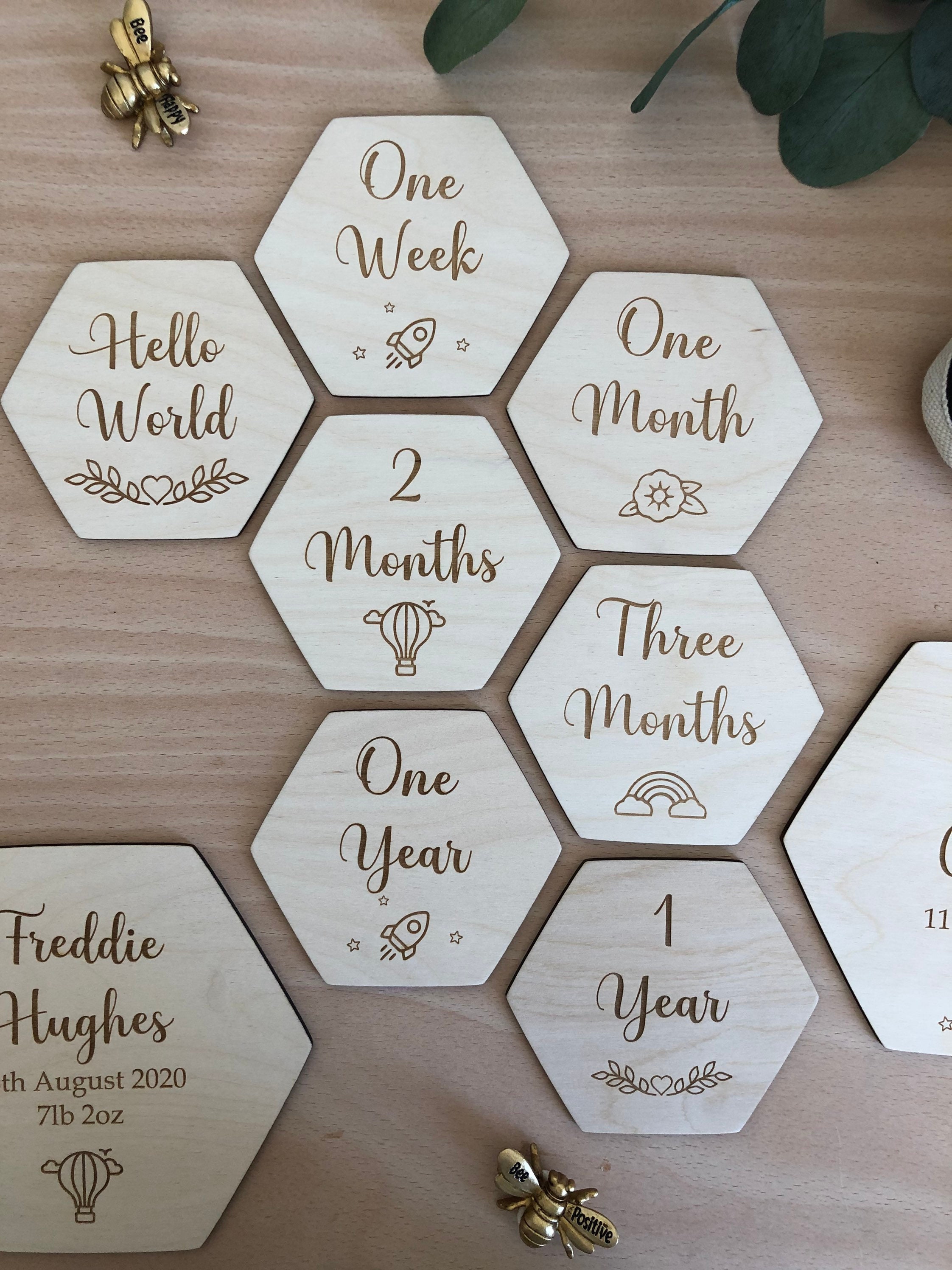 Baby Milestone Markers | Etsy UK