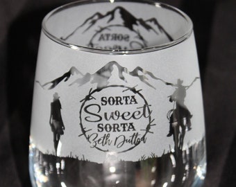 Beth Dutton Wine Glass | Etsy