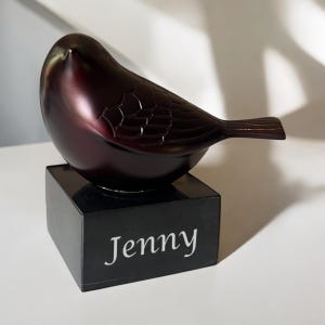Songbird Keepsake Cremation Urn – Handcrafted Brass Bird Urn With ...