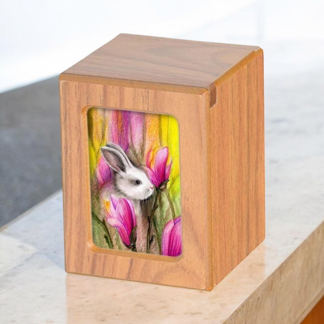 Rabbit Cremation Urn | Personalized Pet Memorial Urn - Etsy