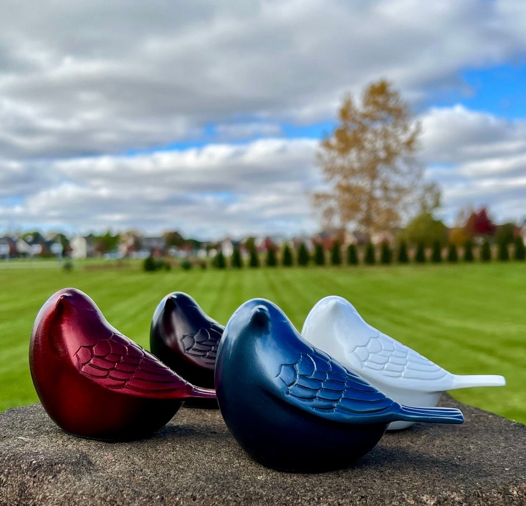 Songbird Memorial Keepsake Urn With Optional Personalized Marble Base ...