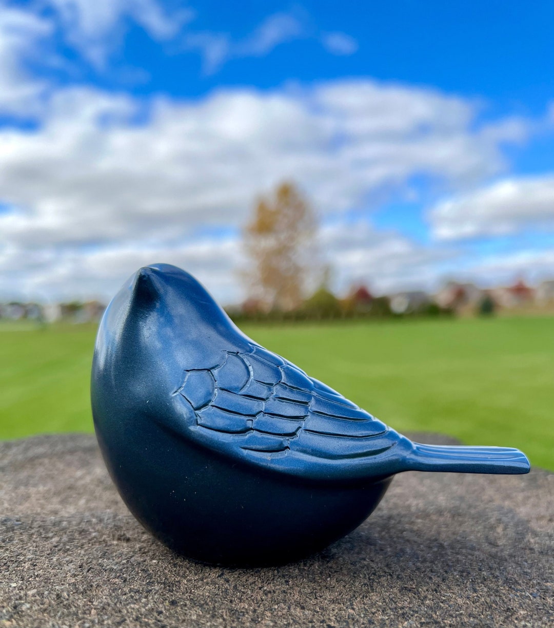 Songbird Keepsake Cremation Urn – Handcrafted Brass Bird Urn With ...