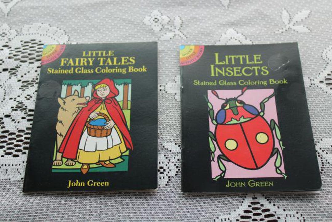 Little Fairy Tales Stained Glass Coloring Books - Etsy