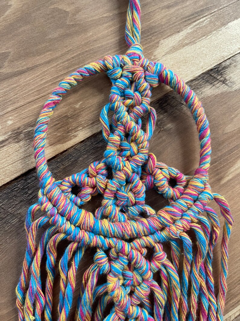 Peace Sign Dream Catcher Peace Sign Macrame Wall Hanging - Etsy