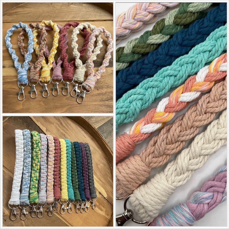 Macrame Key Chains - Etsy