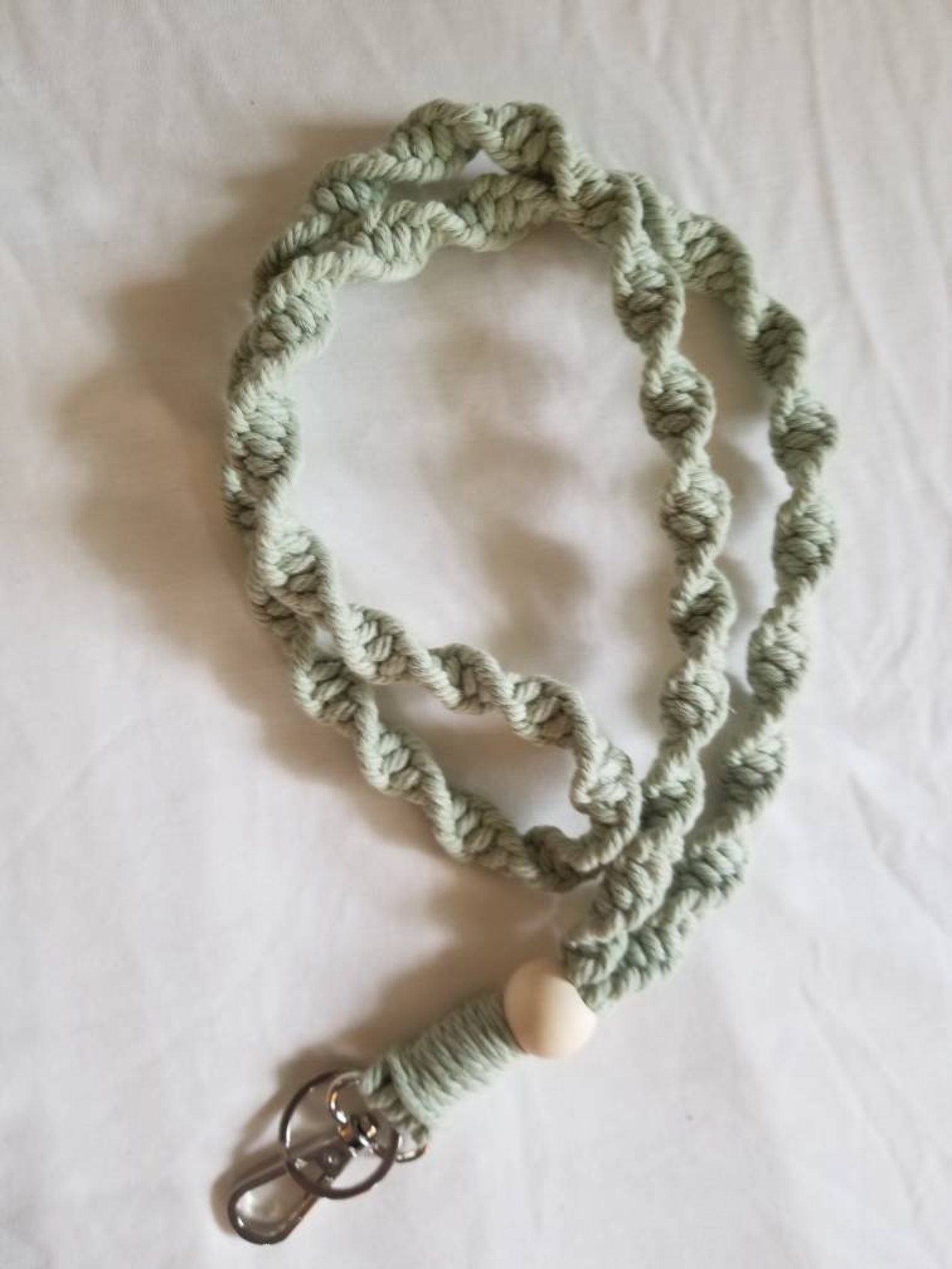 CUSTOMIZE Macrame Lanyard Beaded Lanyard Handmade Gift - Etsy