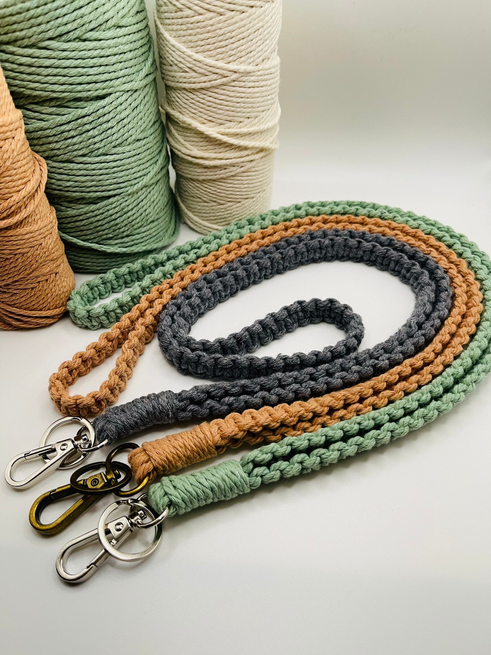 CUSTOMIZE ! Macrame Lanyard , Teacher Lanyard , Boho Lanyard , Lanyard ...