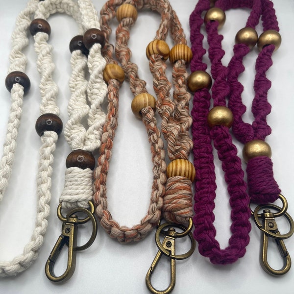 Macrame Lanyard - Etsy
