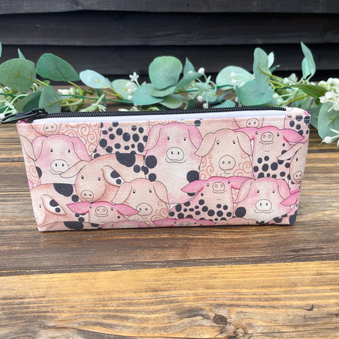 Pig Pencil Case, Piggy Pen Pouch, Pen Case, Make up Bag, Novelty Pencil ...