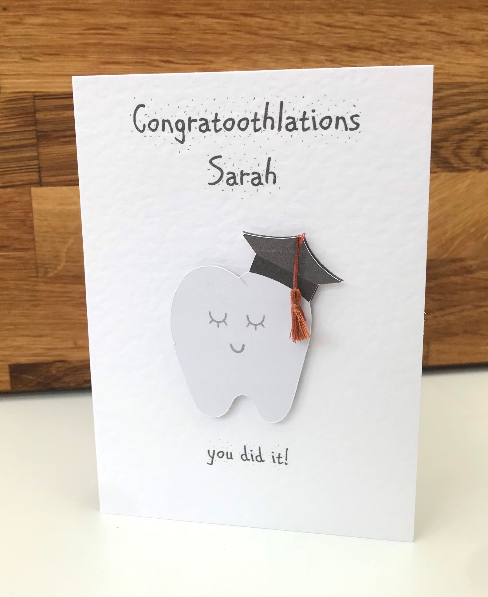 Personalised Dental Graduation Congratulations Card Passing | Etsy