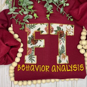 Custom College Initials Mascot Embroidered Sweatshirt, College Pride ...