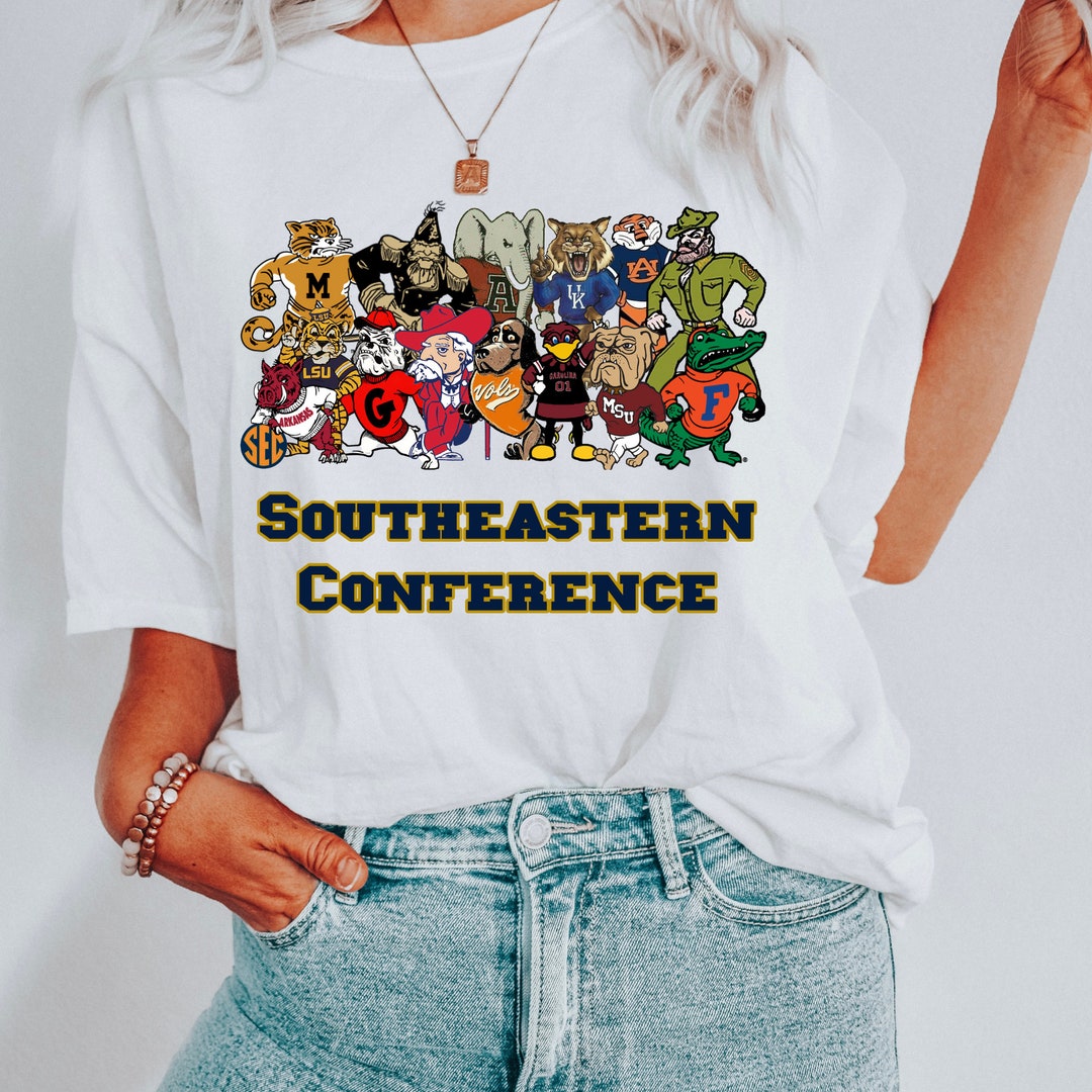 Southeastern Conference Mascot Shirt, SEC Sports, Spirit Shirt - Etsy