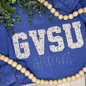 Custom College Initials Mascot Embroidered Sweatshirt, College Pride ...