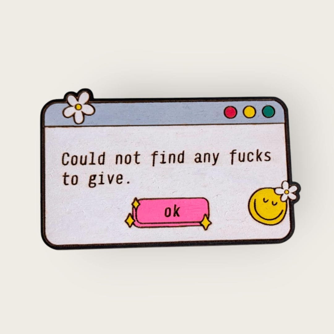 Error Couldn't Find Any F* Hand Painted Wood Magnet, Refrigerator ...