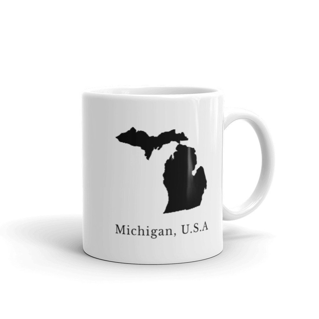 Michigan State Map Mug, USA Ceramic Coffee Cup - Etsy