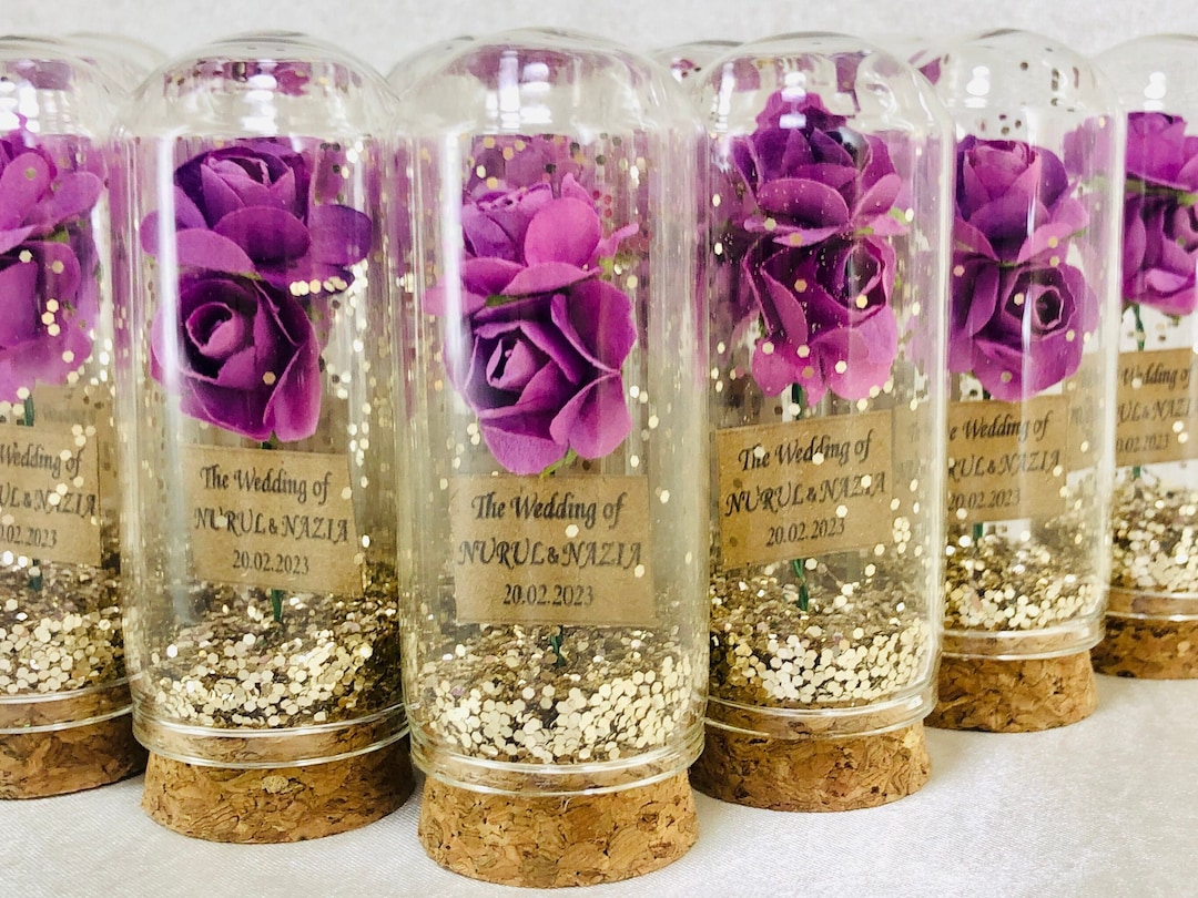 Handmade Rose Glitter Gift and Decoration for Event, Elegant Custom ...
