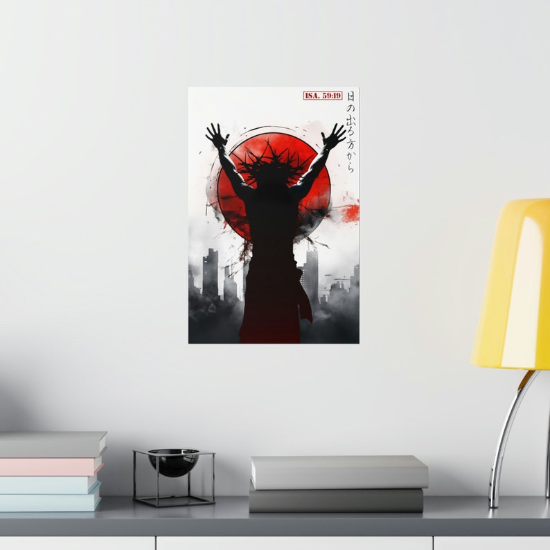 Christ the Rising Son - Anime-style Christian Aesthetic Wall Art (NO ...