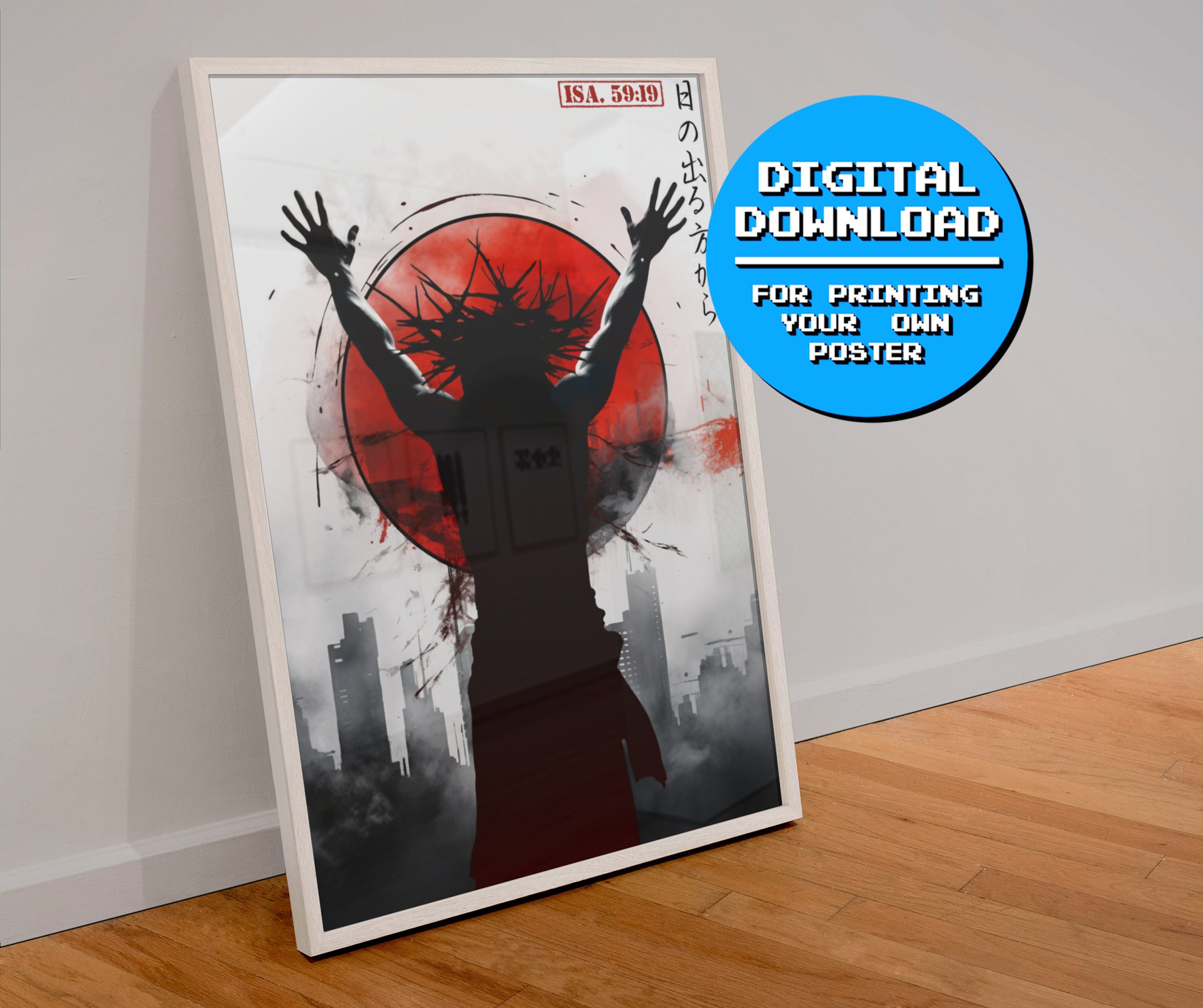 RISING SON Christian Anime DIGITAL Print Christian Aesthetic Anime ...