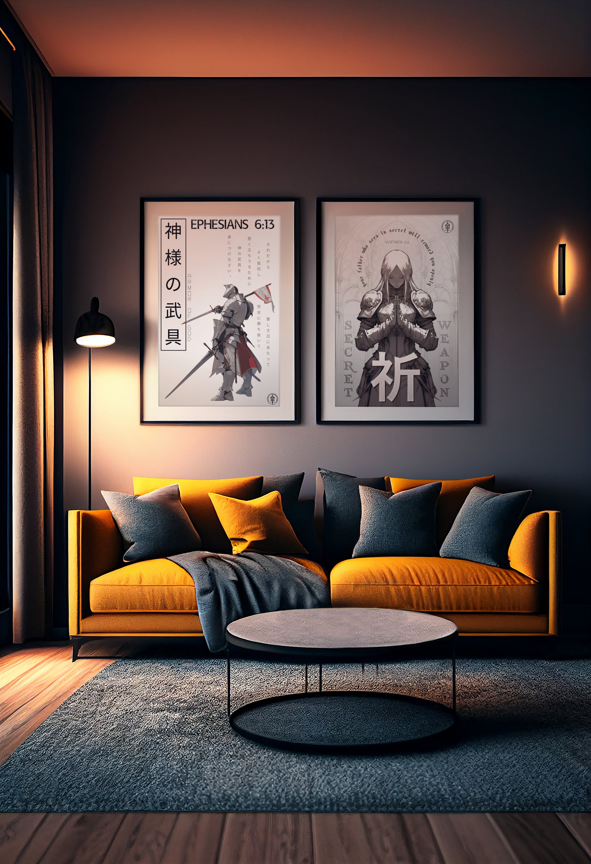 ARMOR of GOD Christian Anime Art DIGITAL Print Aesthetic Scripture ...