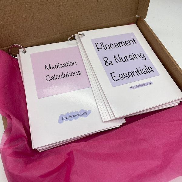 Nursing Flashcards - Etsy UK