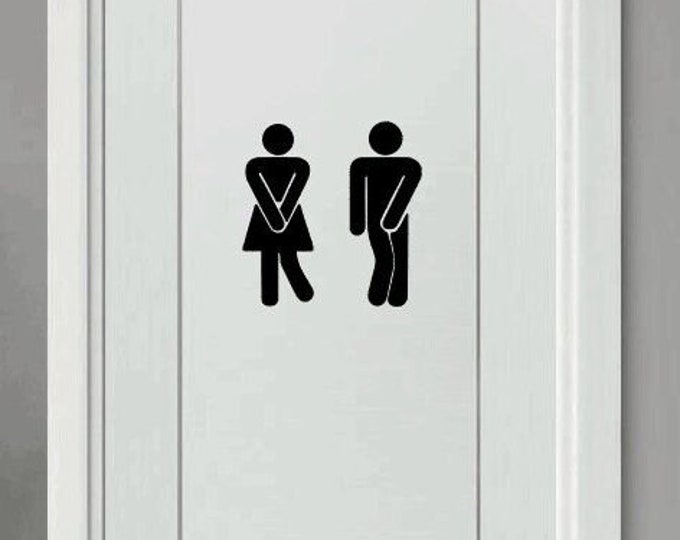 Women's Female Toilet Toilets Door Business Retail Shop Notice Sign ...