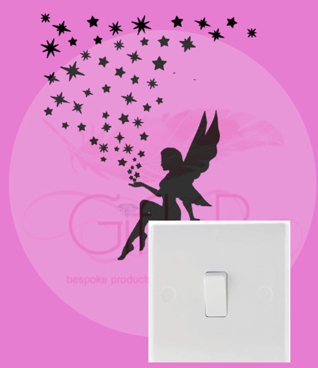 Fairy Magic Light Switch Decal Sticker Label Girls Room Magic Fairy ...