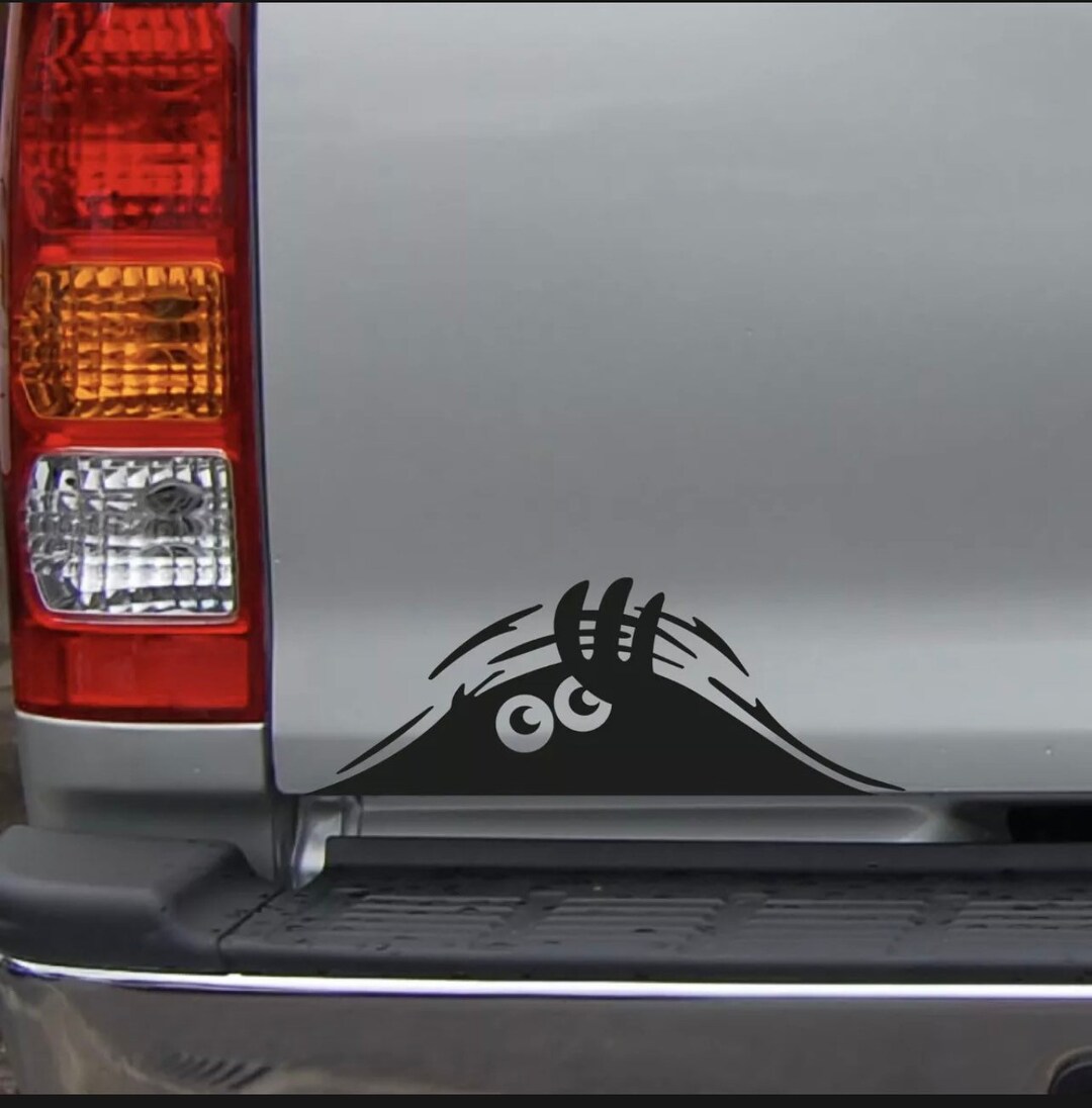 Peeking Monster- Peeping Monster Car Boot Sticker - Car Decal Sticker ...