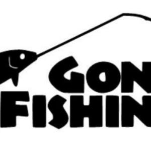 Fishing Sticker - Fishing Label - Gone Fishing - Fishing Decal ...