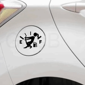 Fuel Cap Sticker - Fuel Gauge Decal - Petrol Cap Sticker - Running on ...