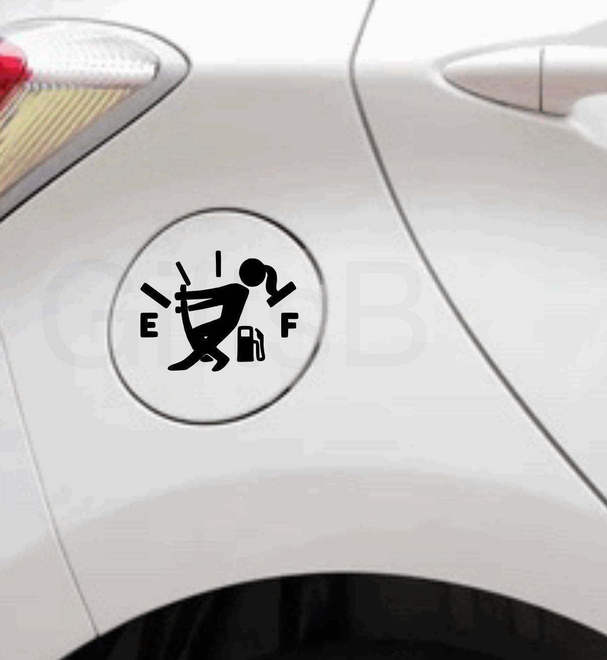 Fuel Cap Sticker - Fuel Gauge Decal - Petrol Cap Sticker - Running on ...