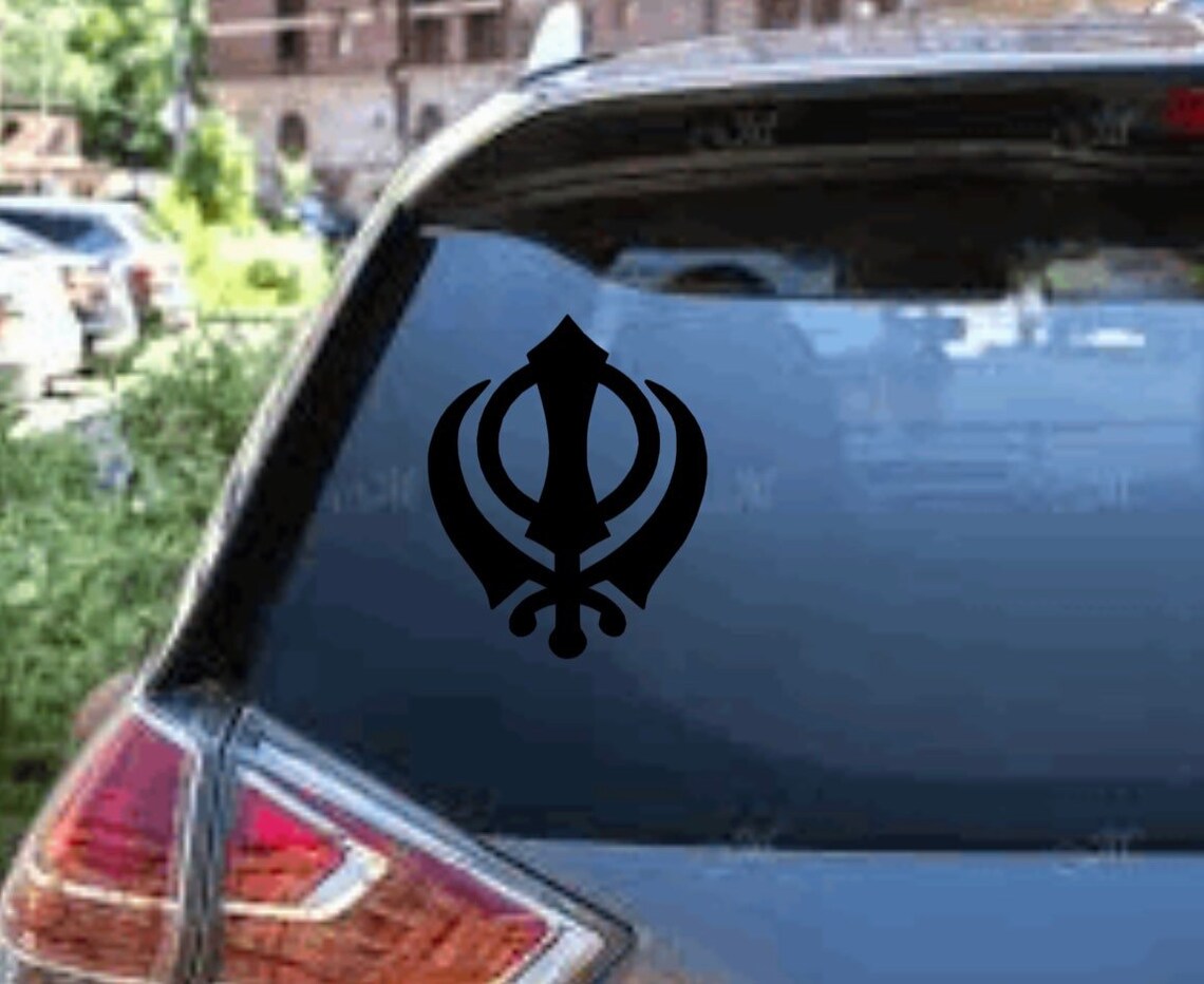 Khanda sikh Symbol Window Sticker Car Decal Sticker Car - Etsy UK
