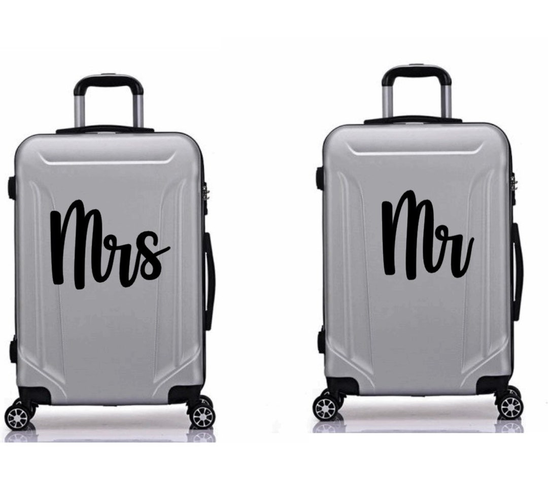 Personalised Suitcase Initials Name Vinyl Sticker - Suitcase Label ...