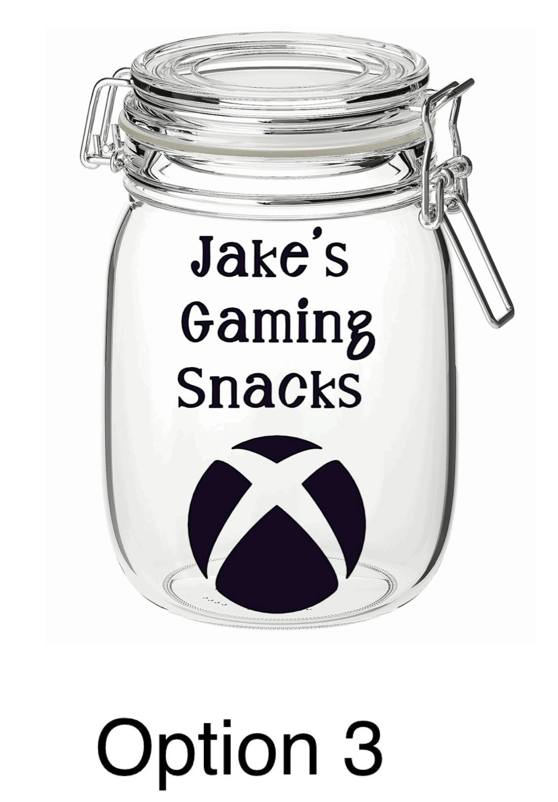 Personalised Gaming Snacks Jar Sticker Vinyl Decal Sticker - Etsy Australia