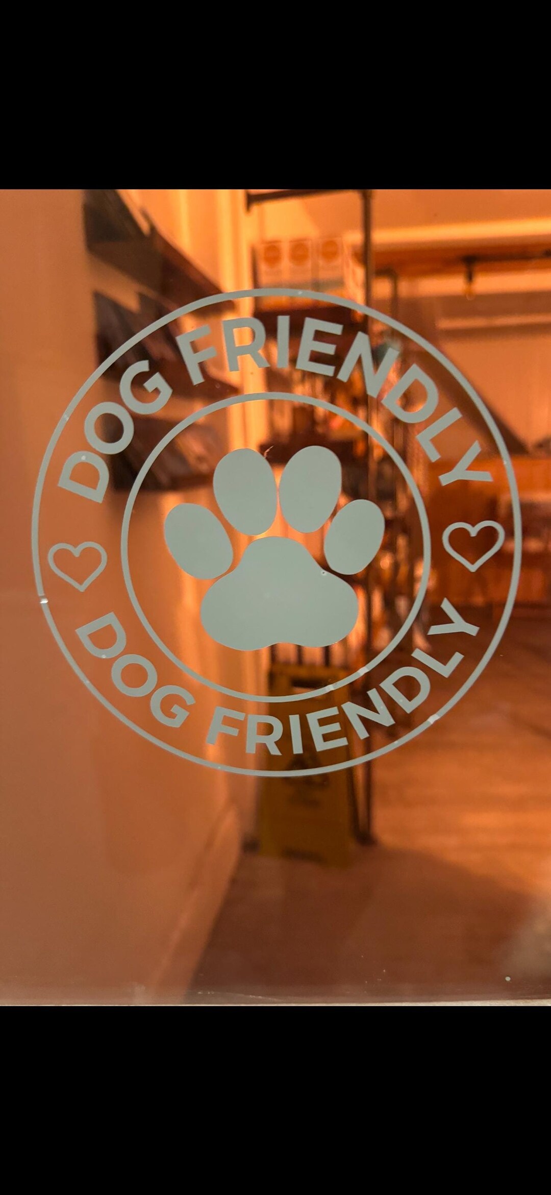 Dog Friendly Shop Sign - Shop - Window Sign for Shop - Dogs Allowed ...