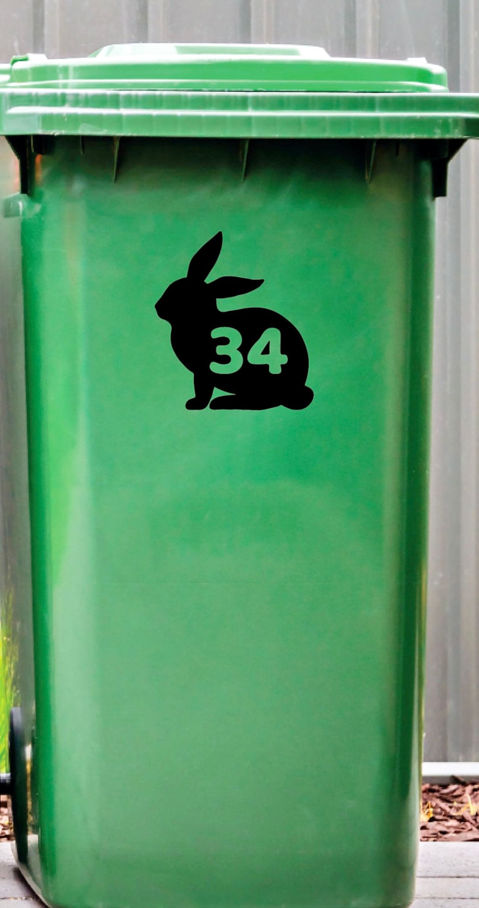 Pack of 3 Wheelie Bin Stickers Personalised Wheelie Bin - Etsy