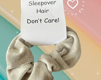 Personalized Sleepover Hair Dont Care Scrunchie, Sleepover Party Bag ...