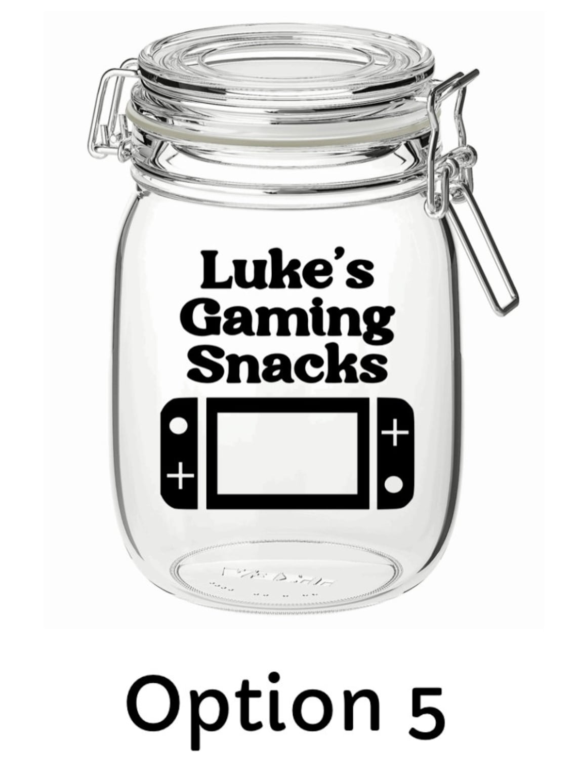 Personalised Gaming Snacks Jar Sticker Vinyl Decal Sticker - Etsy