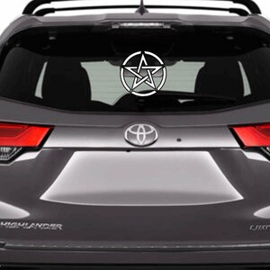 Pentagram Vinyl Decal Sticker - Car Sticker - Star - Car -truck - Van ...