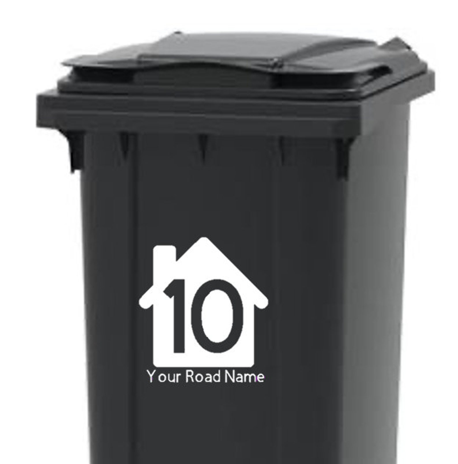 Pack of 3 Wheelie Bin Stickers - Personalised Wheelie Bin Labels ...
