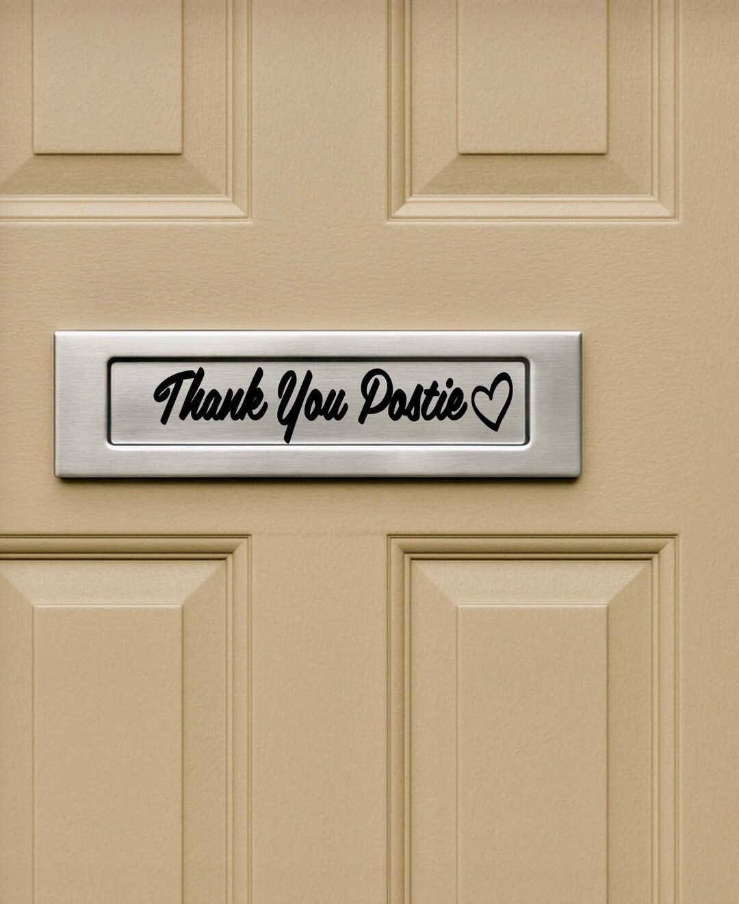 Thank You Postie Letter Box Sticker - Welcome Sign - Mailbox Sticker ...