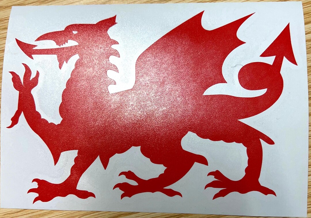 Welsh Dragon CYMRU- Window Sticker - Car Decal Sticker - Car Sign - Car ...