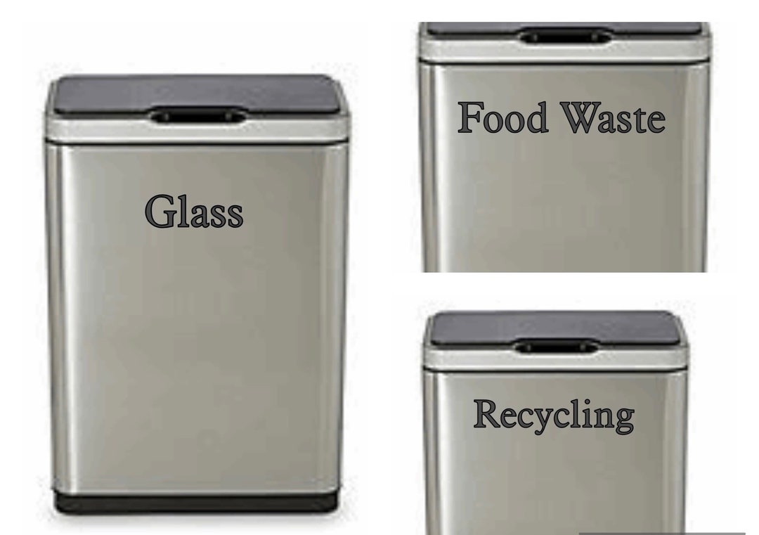 Bin Labels for Rubbish, Recycling, Waste, Recycling Bin Labels, Waste ...