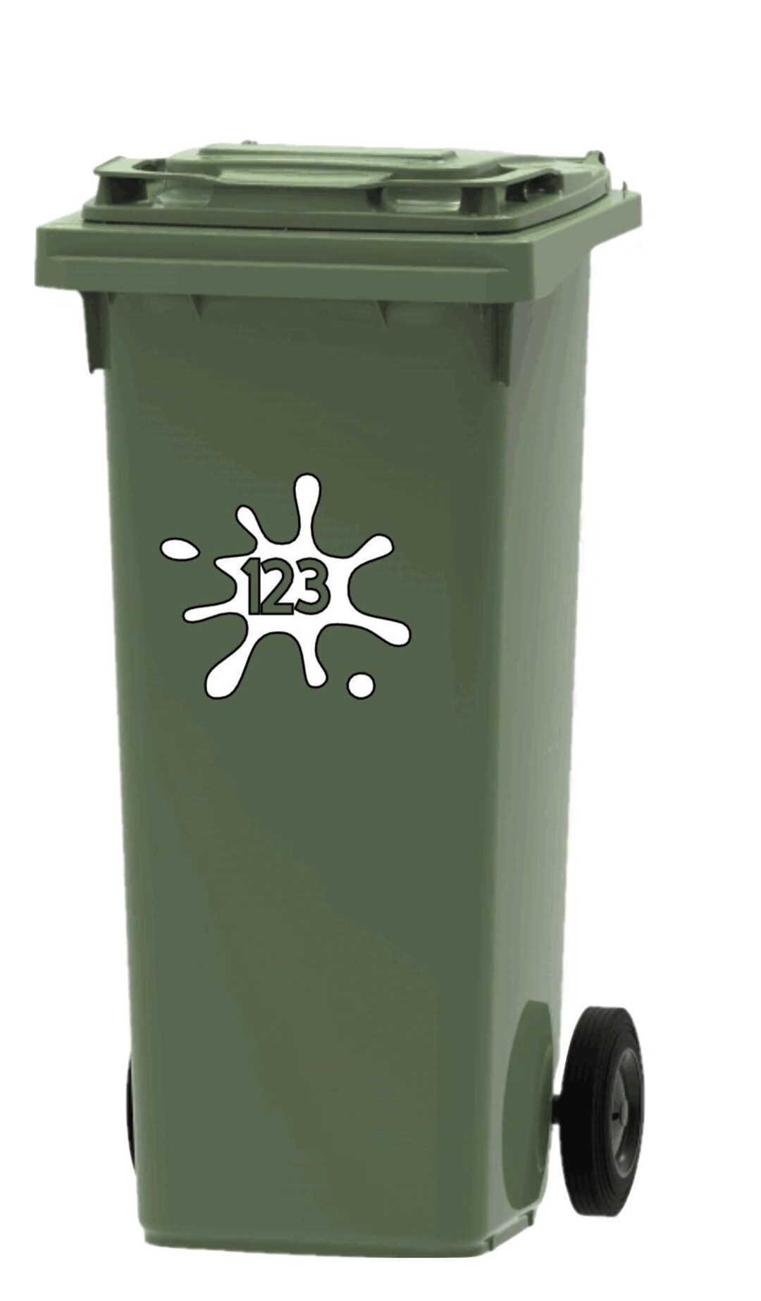 Pack of 3 Wheelie Bin Stickers - Personalised Wheelie Bin Labels ...