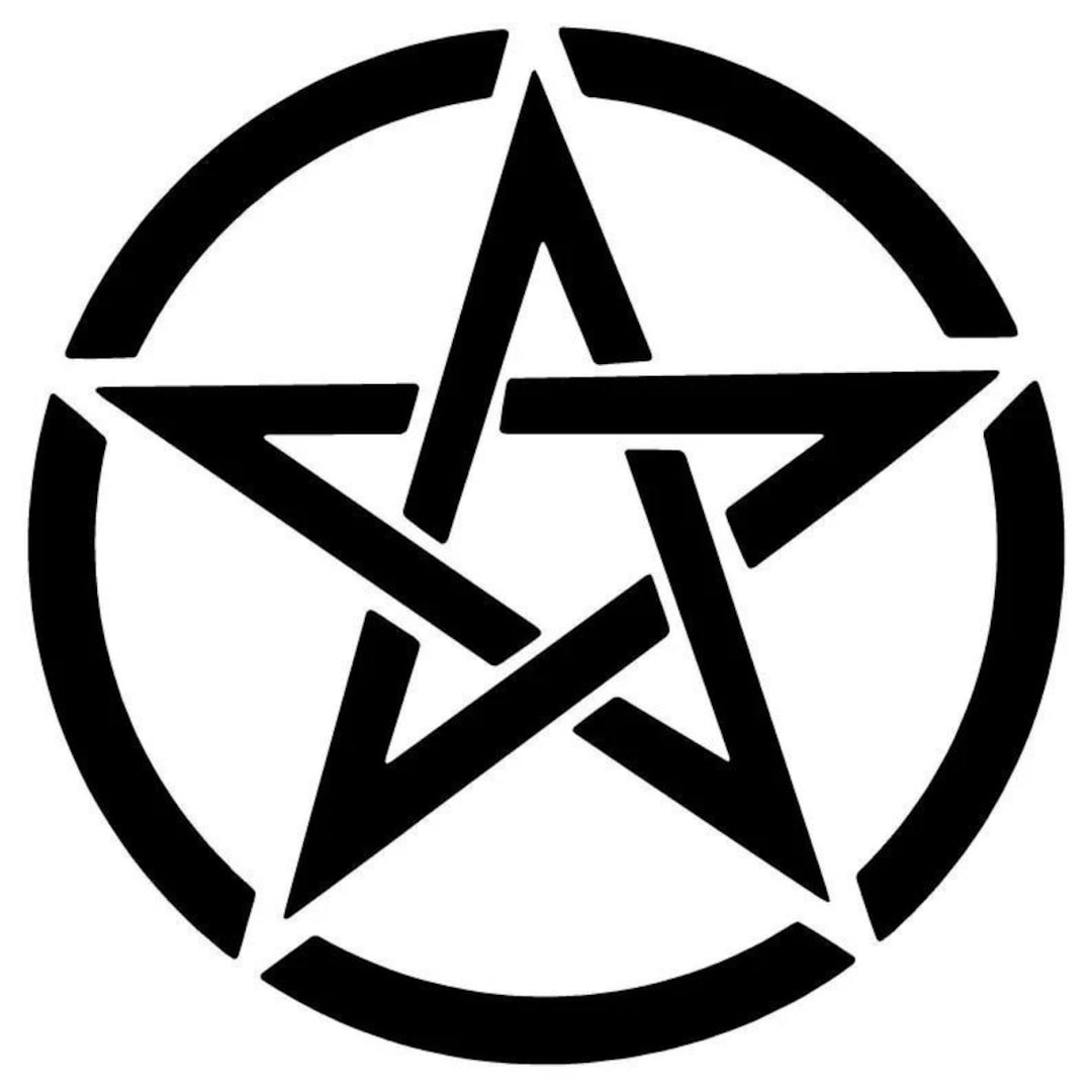 Pentagram Vinyl Decal Sticker - Car Sticker - Star - Car -truck - Van ...