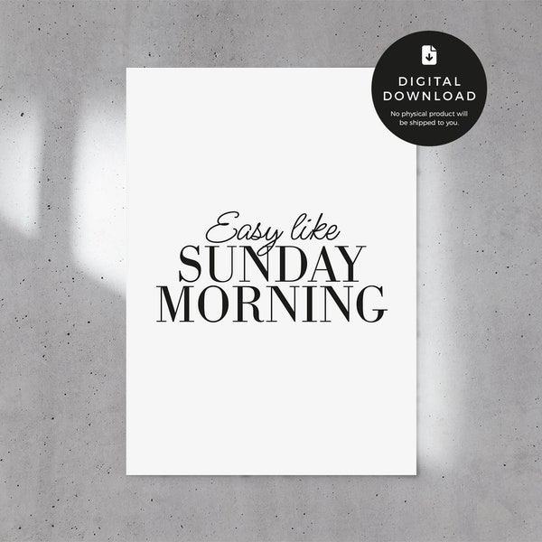 Easy Like Sunday - Etsy
