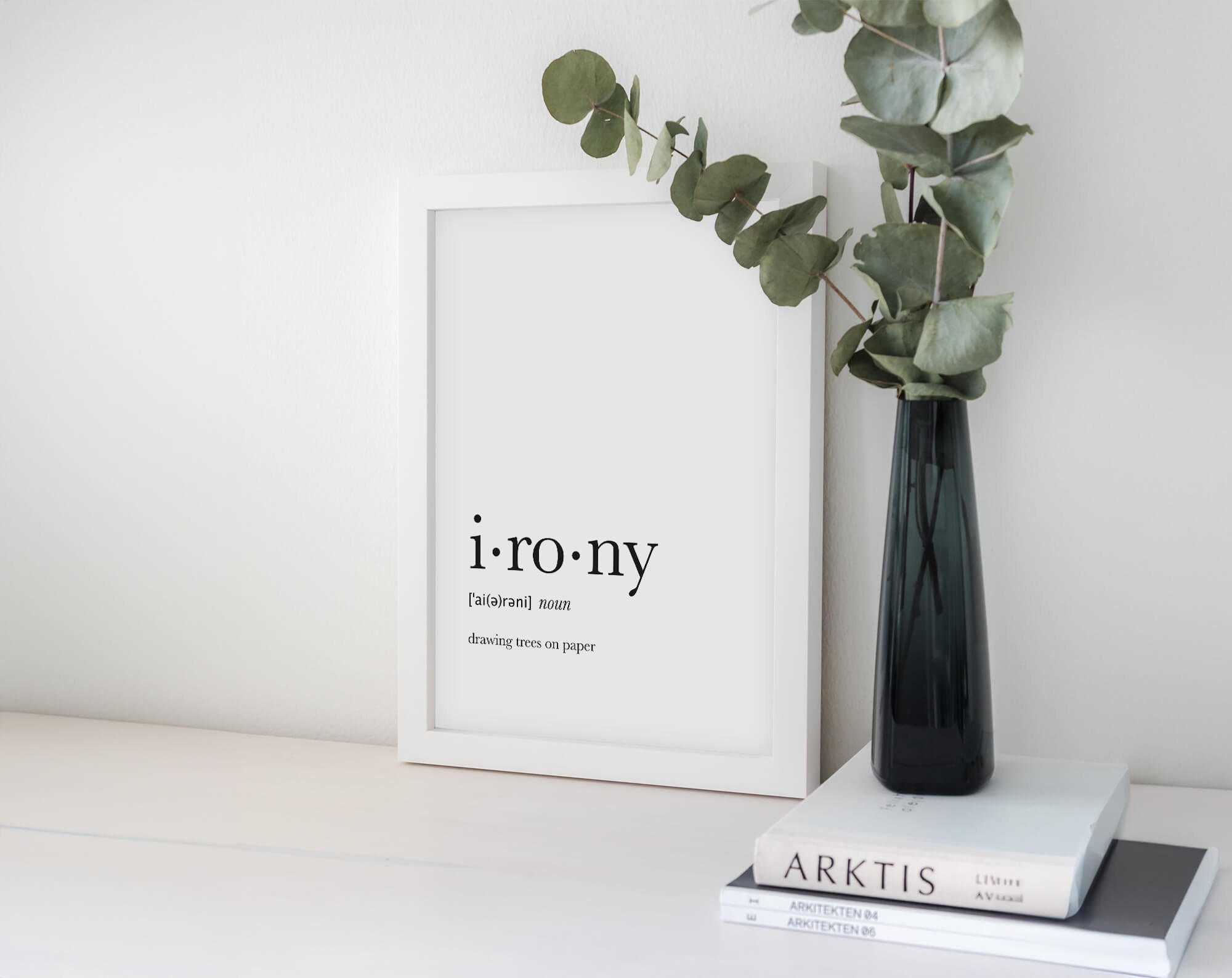 Poster Download: Irony Definition Drawing Trees on Paper, Sw - Etsy