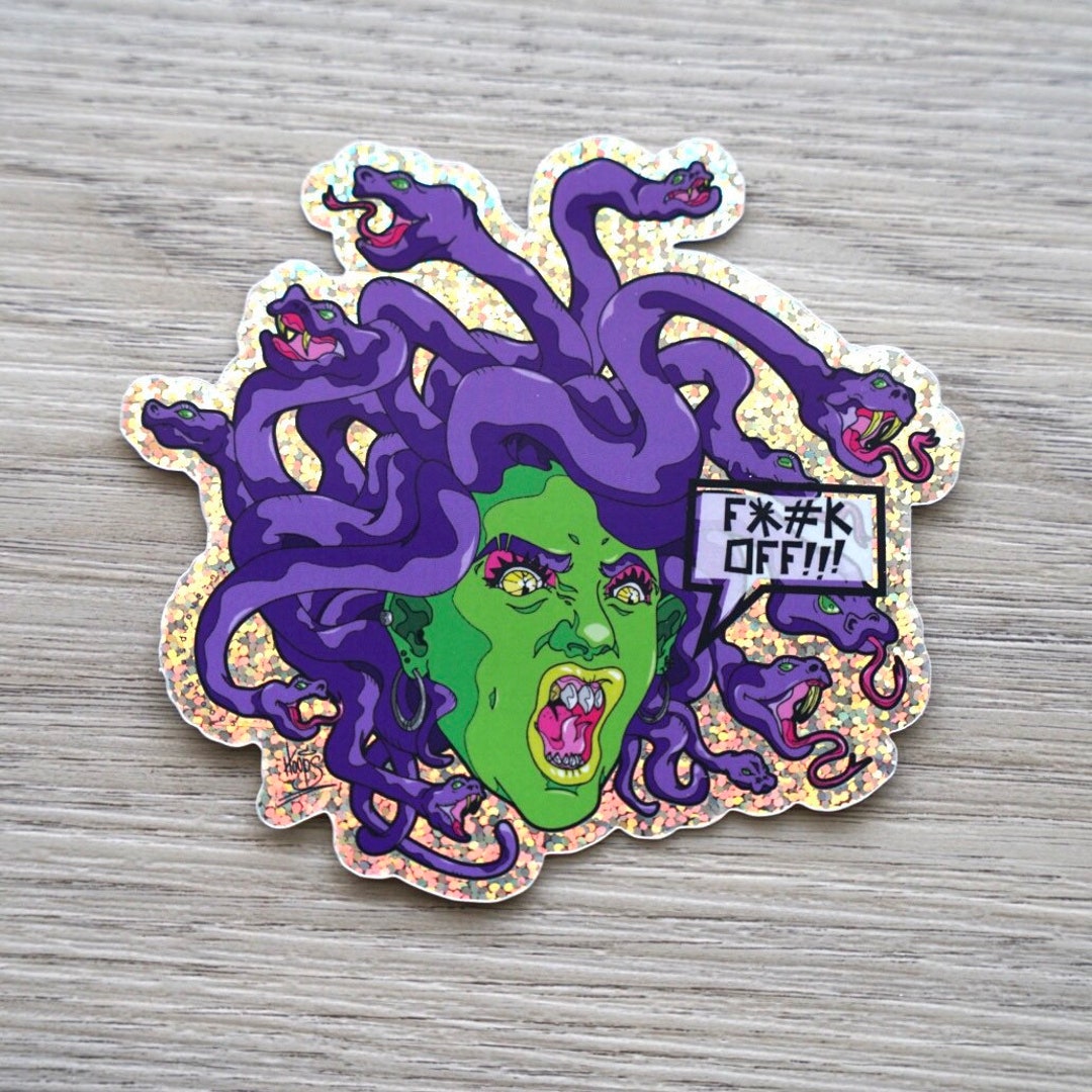 Glitter Medusa Dnd Sticker Decal - Etsy