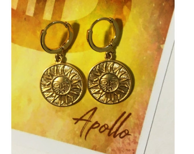 God Apollo Earrings/greek God Jewerly/god Apollo Symbol | Etsy